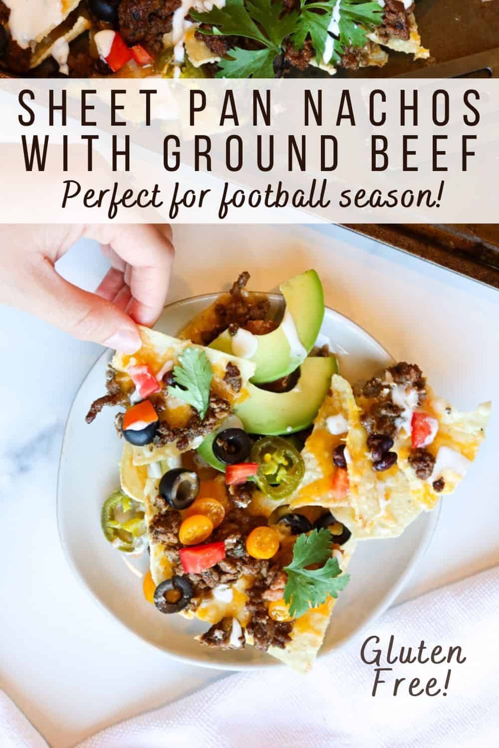 Sheet Pan Nachos With Ground Beef - Garlic Salt & Lime