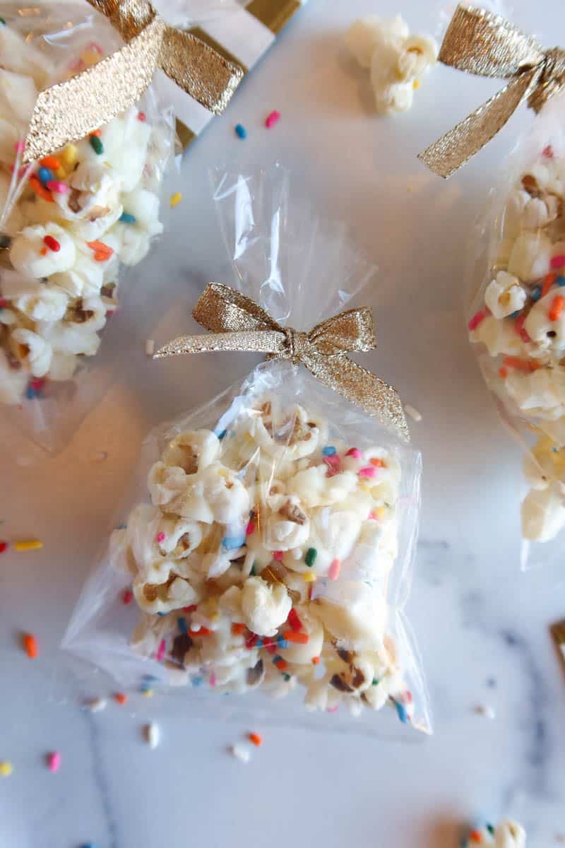 Confetti Popcorn With Sprinkles & White Chocolate Drizzle - Garlic Salt ...