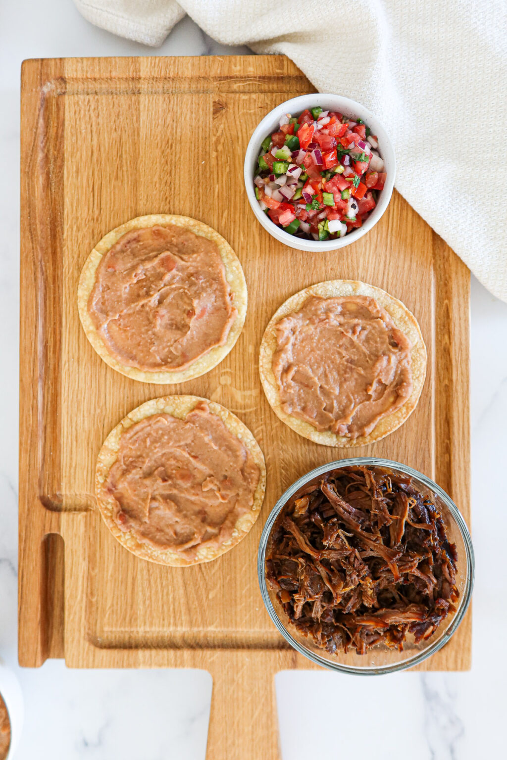 Stupendous Shredded Beef Tostadas Recipe - Garlic Salt & Lime