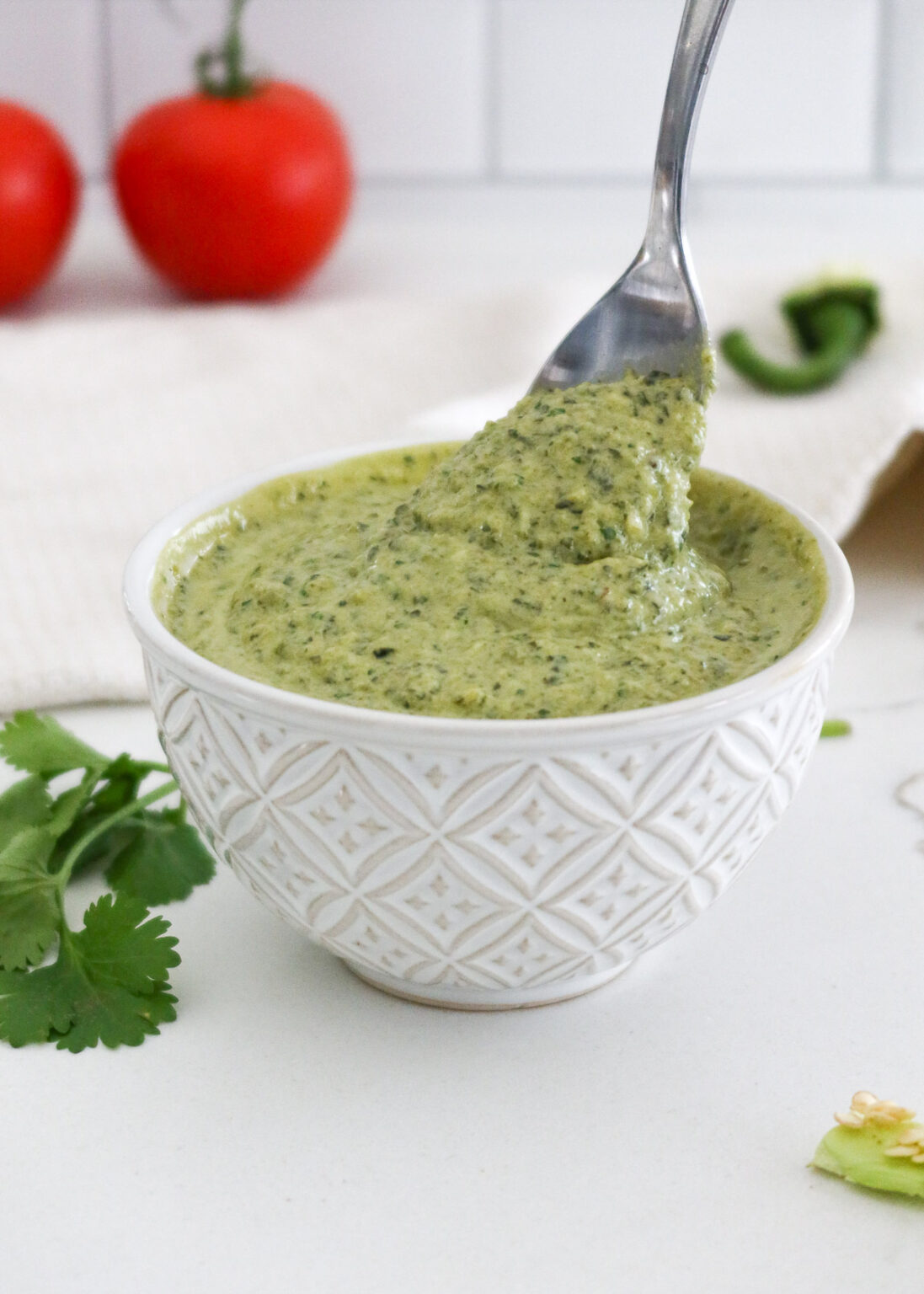 Roasted Poblano Cream Sauce Recipe (Only 6 Ingredients)!