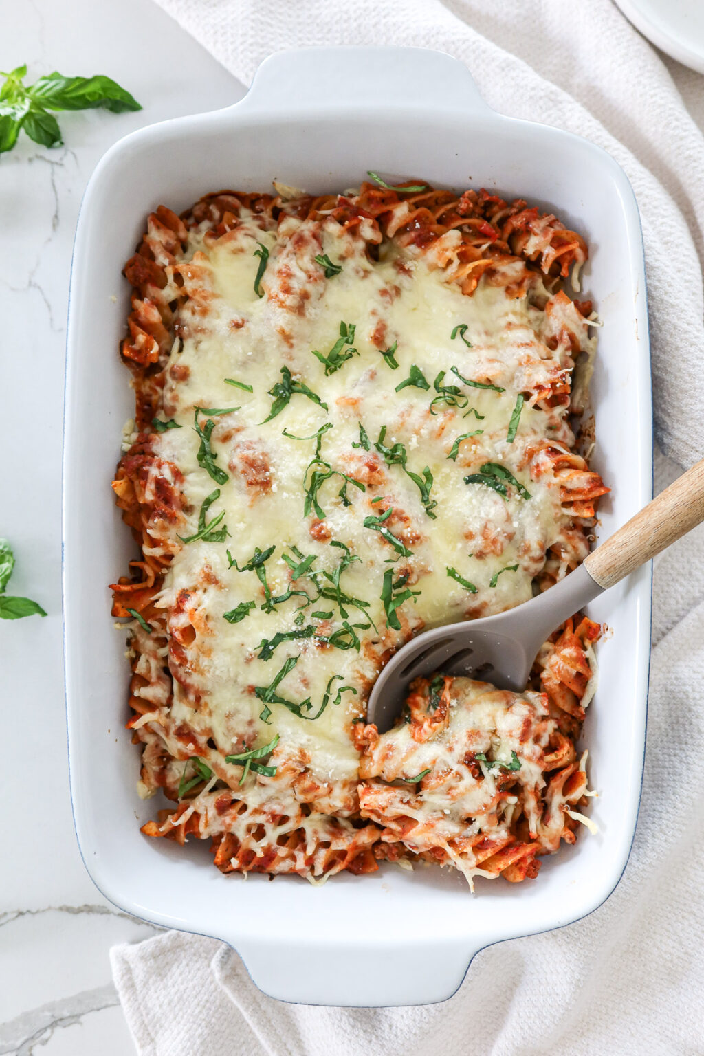 Cheesy Ground Beef Pasta Bake - Garlic Salt & Lime