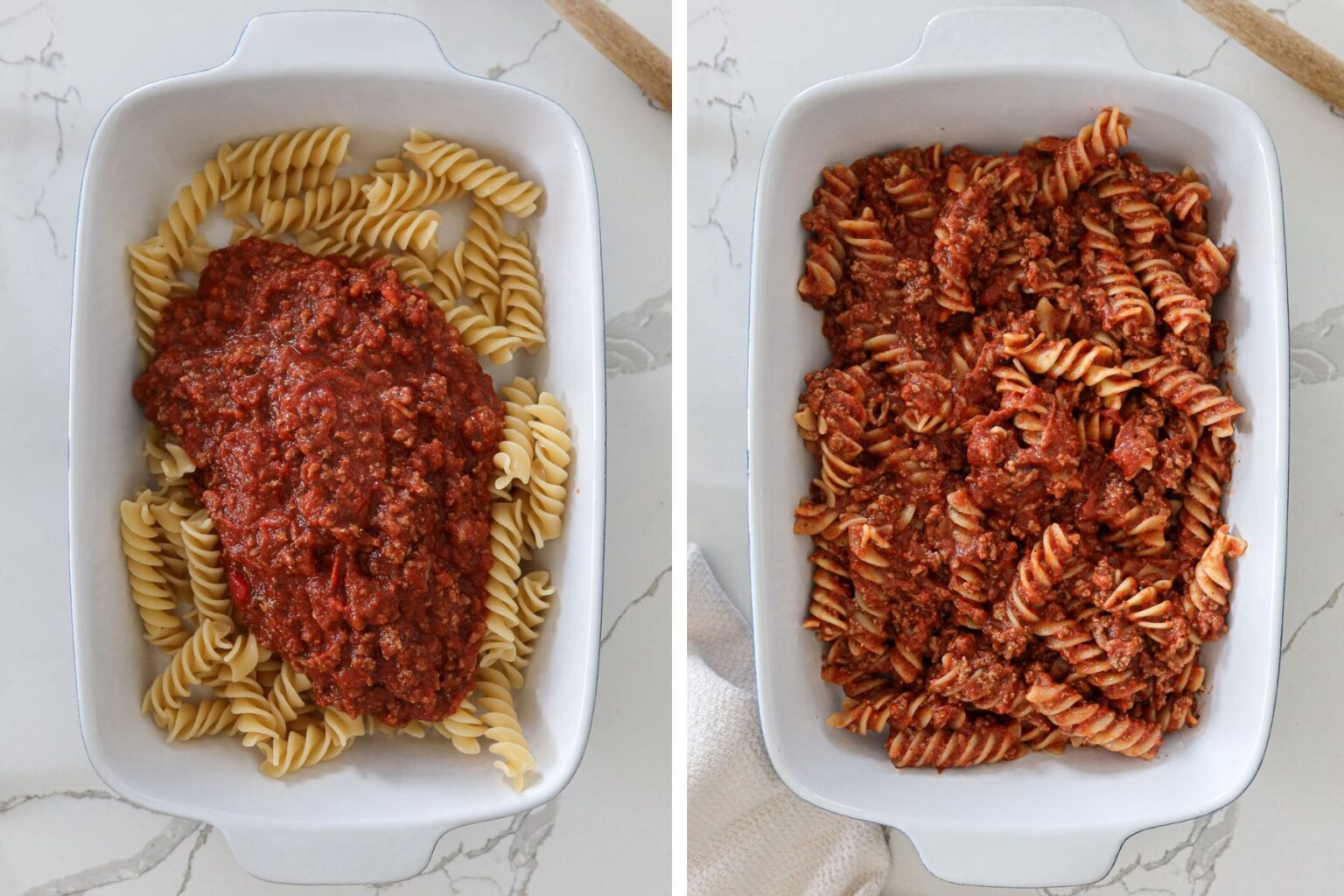 Cheesy Ground Beef Pasta Bake - Garlic Salt & Lime